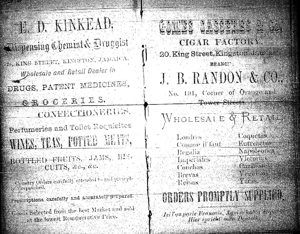 1877 Jamaica Almanac Ads 6 1877 Jamaica Almanac Ads 6